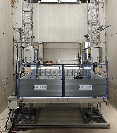 Heavy load freight elevator - 3700 ZP P - GEDA GmbH - building