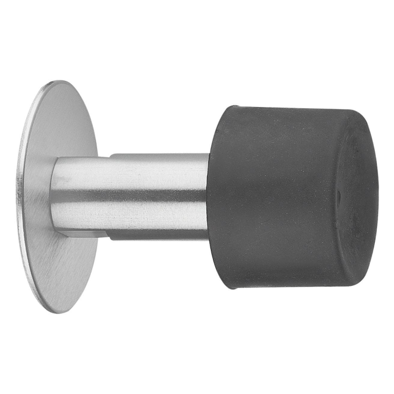 Stainless steel door stop - 5945A - Glutz - nickel-plated / rubber