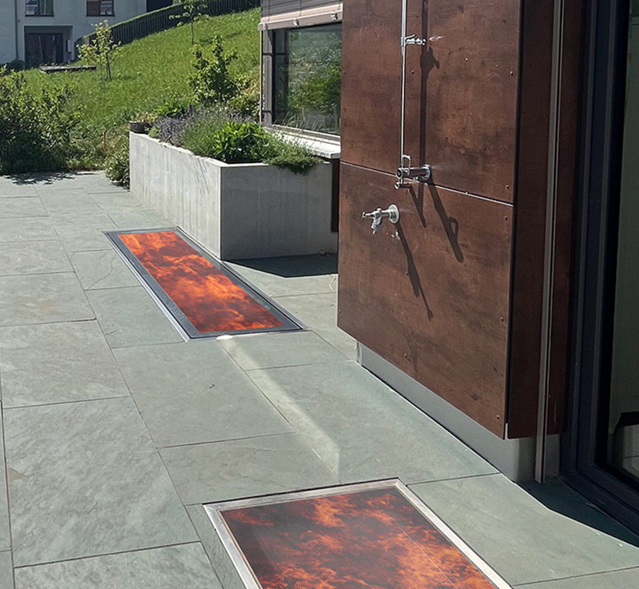 Flat roof skylight - GLASSFLOOR - Heliobus AG - for floor / fire-rated ...