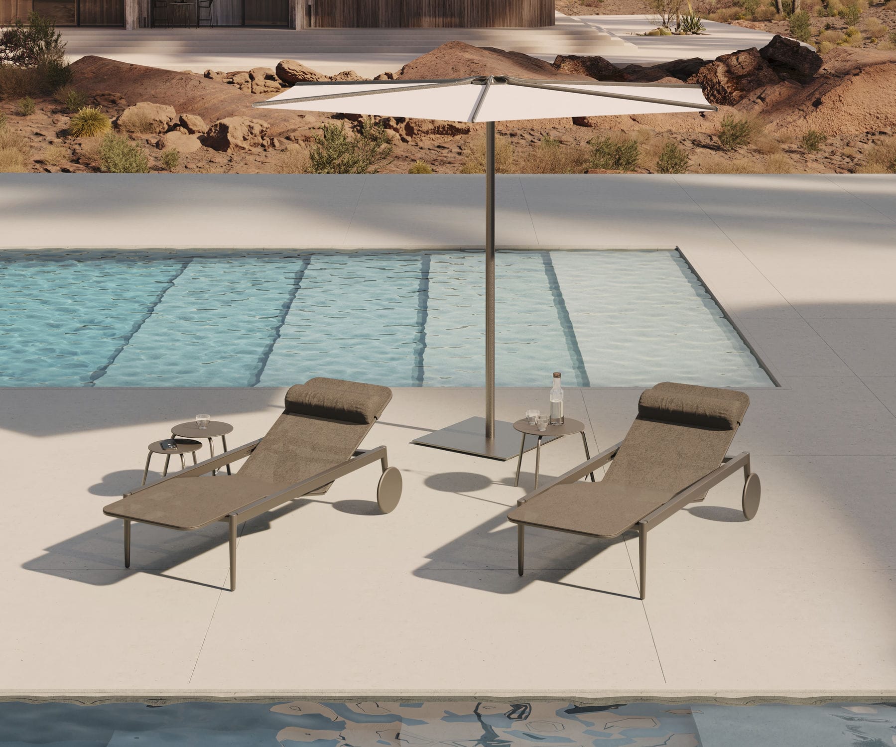 Contemporary sun lounger - STYLETTO - Royal Botania - Batyline ...