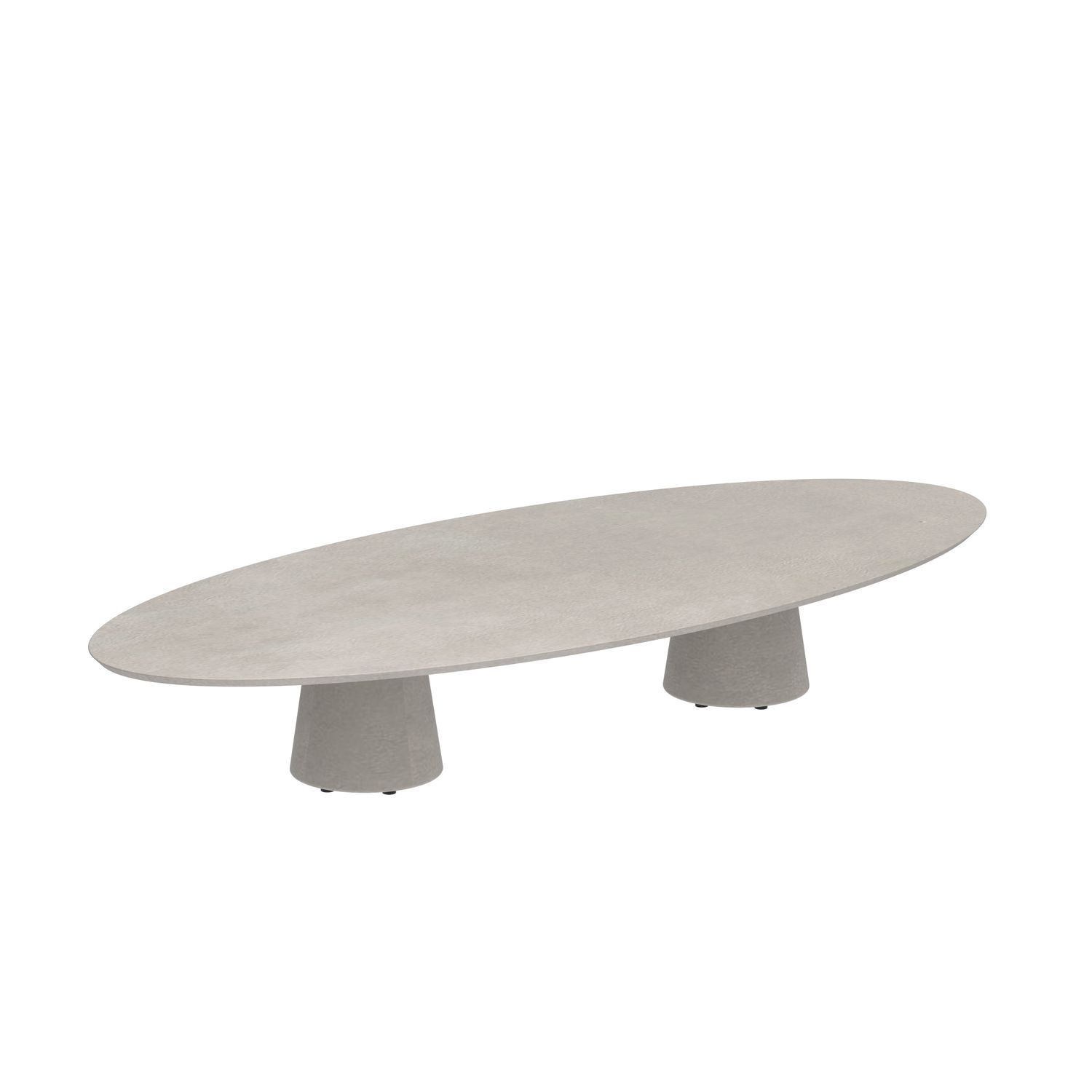 Contemporary table - CONIX - Royal Botania - teak / ceramic / concrete