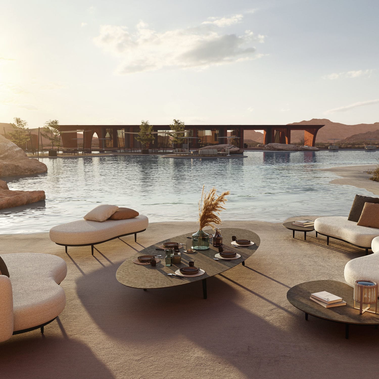 Contemporary coffee table - STYLETTO - Royal Botania - ceramic ...