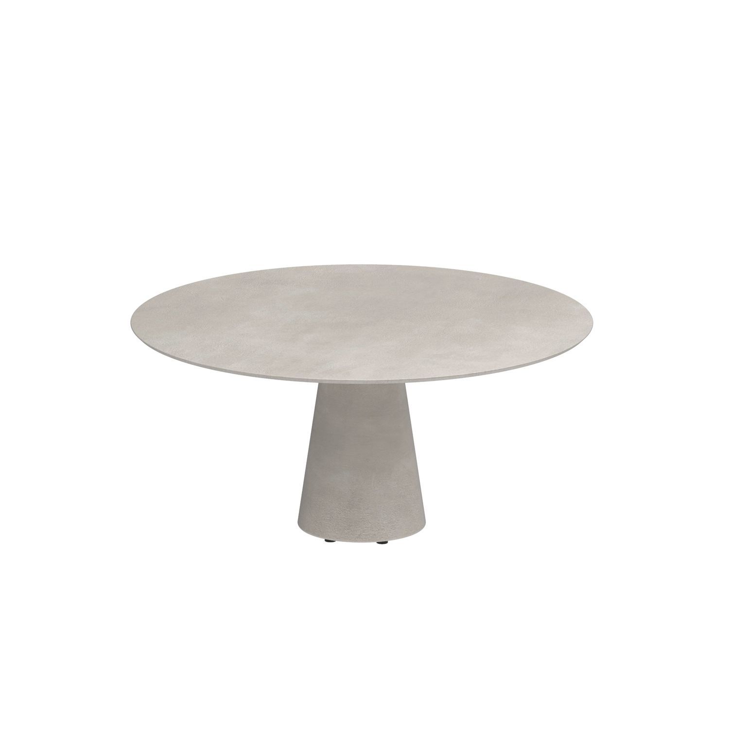 Contemporary table - CONIX - Royal Botania - teak / ceramic / concrete