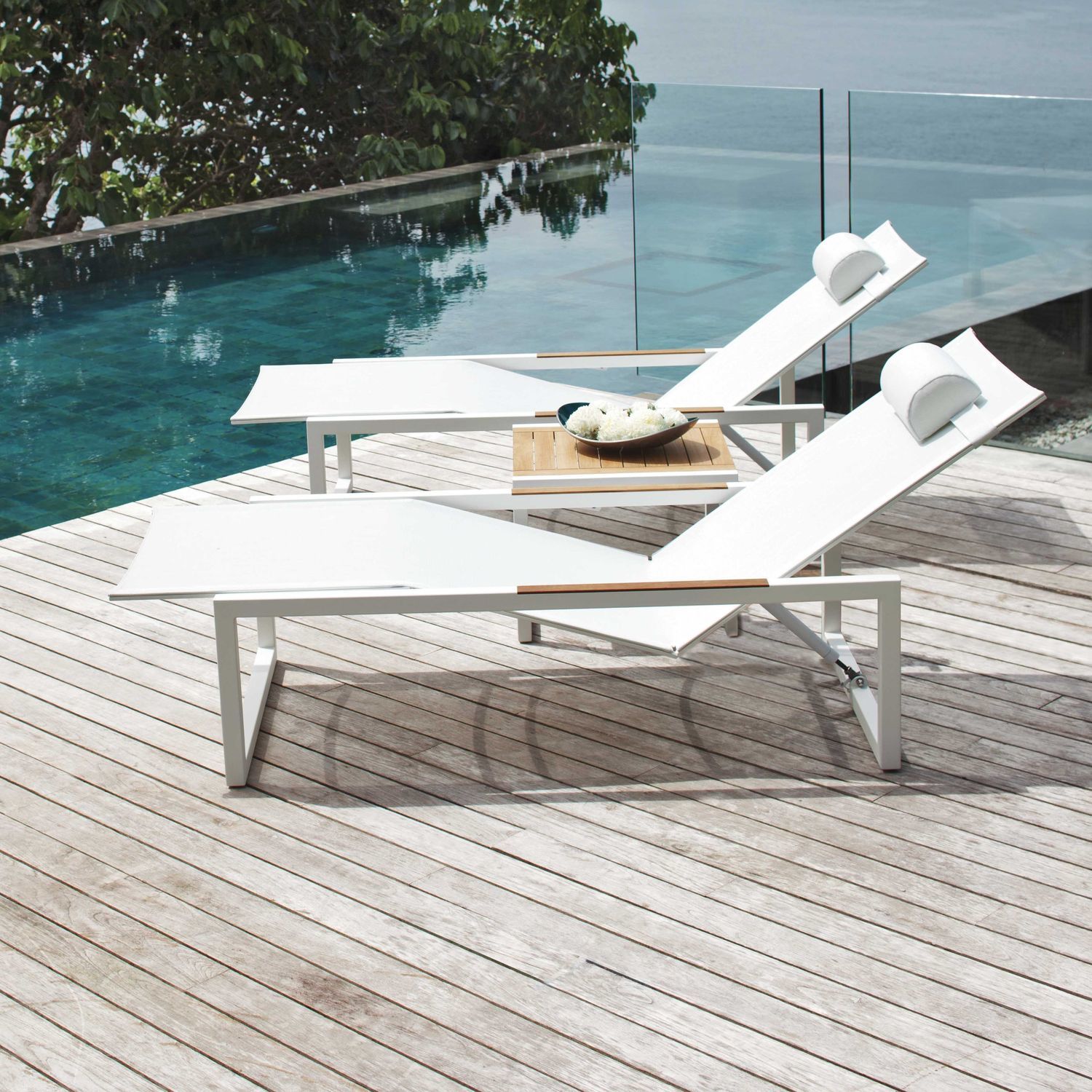 Contemporary sun lounger - NINIX - Royal Botania - Batyline ...