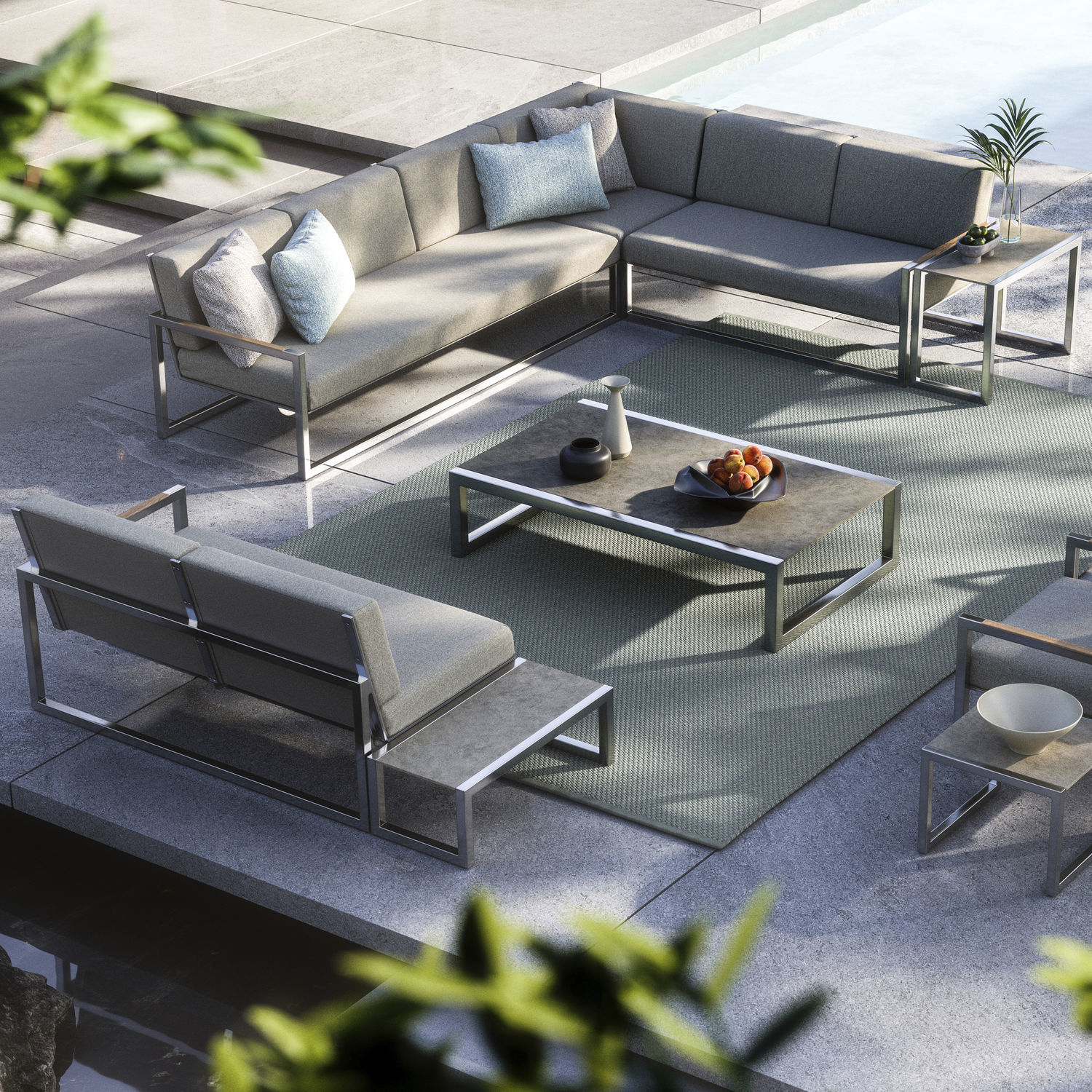 Contemporary lounge garden set - NINIX - Royal Botania - Batyline ...