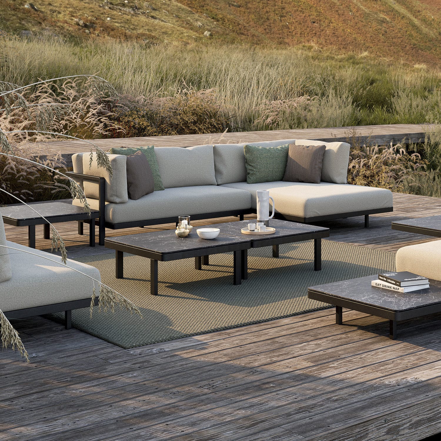 Contemporary coffee table - ALURA - Royal Botania - ceramic / aluminum ...