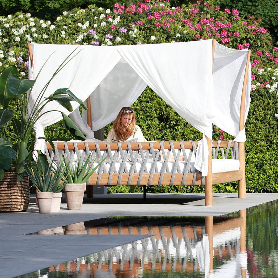 Canopy garden bed - TUSKANY - Royal Botania - double / contemporary ...