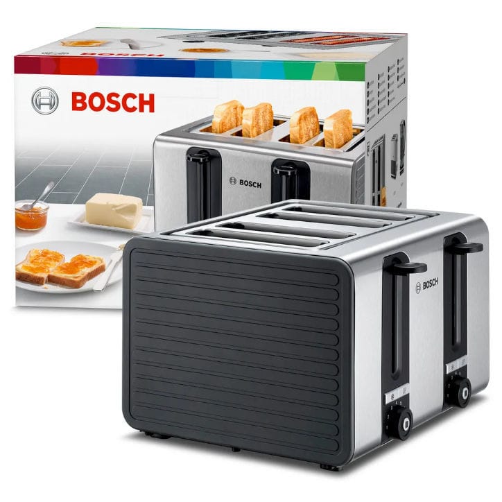 4-slice toaster - TAT7S45GB - BOSCH - black