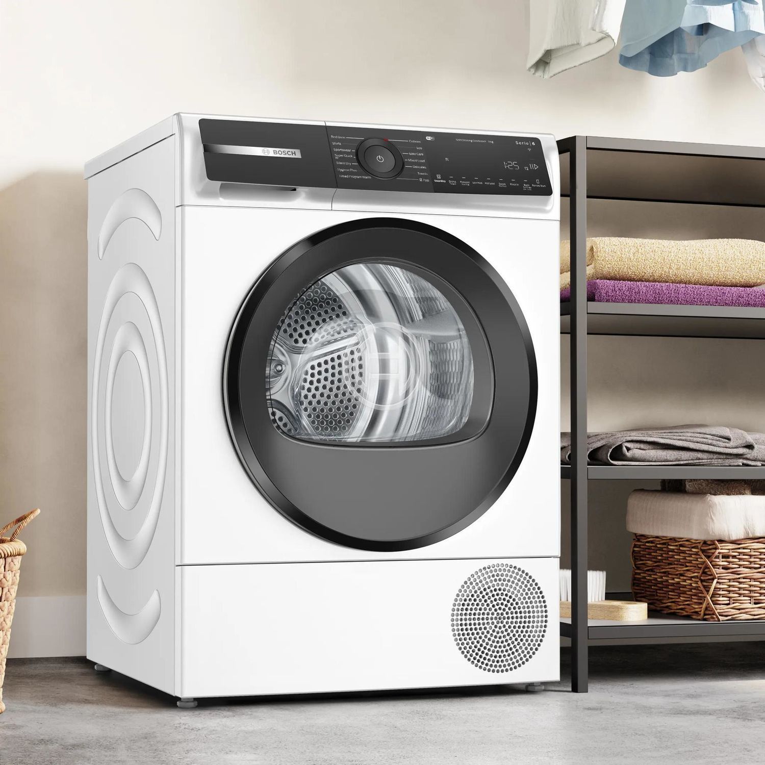 Dryer with heat pump - WQH246D9GB - BOSCH - free-standing