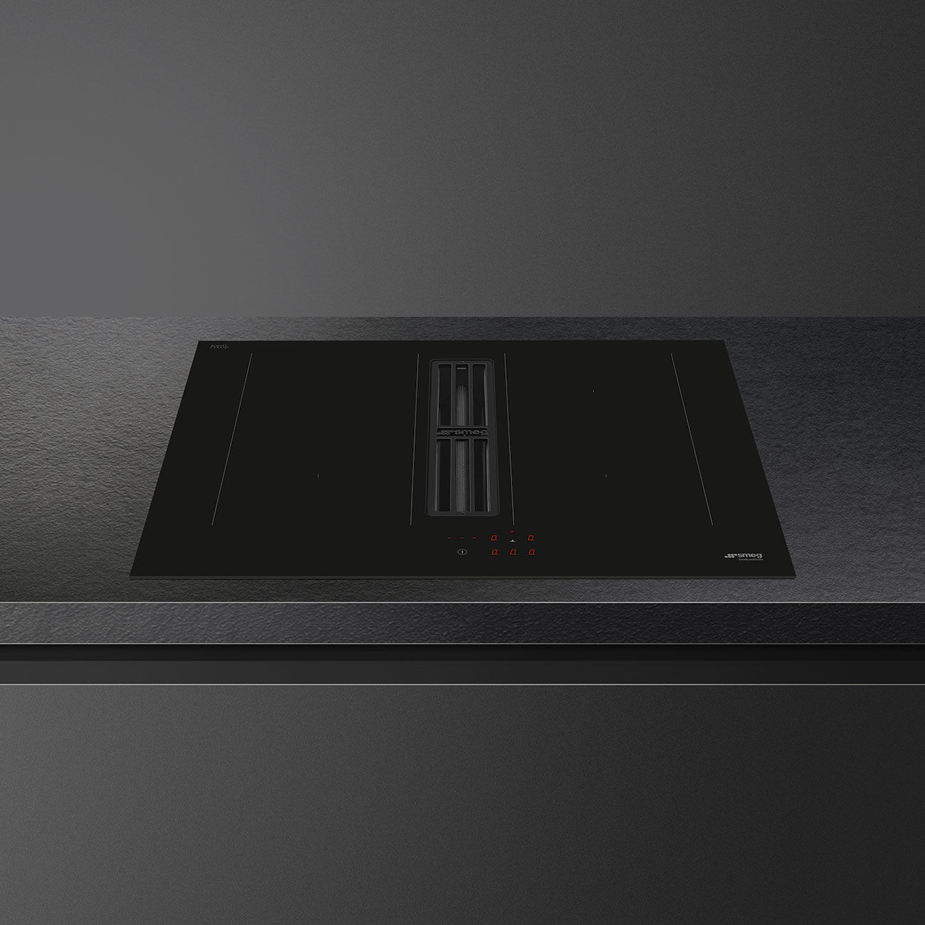 Induction cooktop - HOBD472D2 - SMEG - 4 burner / built-in / with touch ...