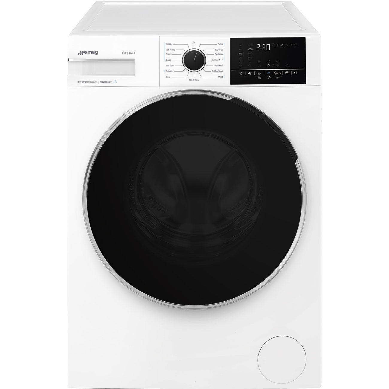 Front-loading washing machine - WNP84SEAIN - SMEG - home / EU Energy label