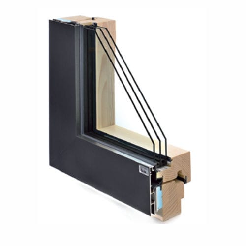 Wooden window - PASSIVE - Rauh SR Fensterbau - aluminum / sash / triple ...