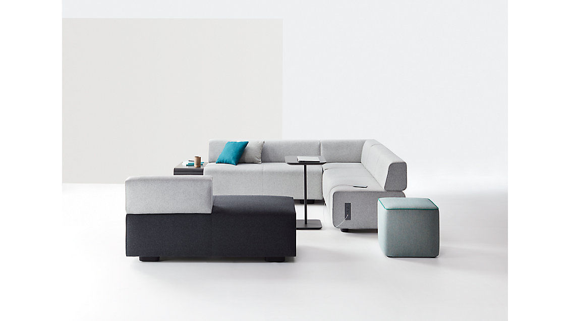 Modular sofa / contemporary / fabric / commercial - RECHARGE - Allsteel