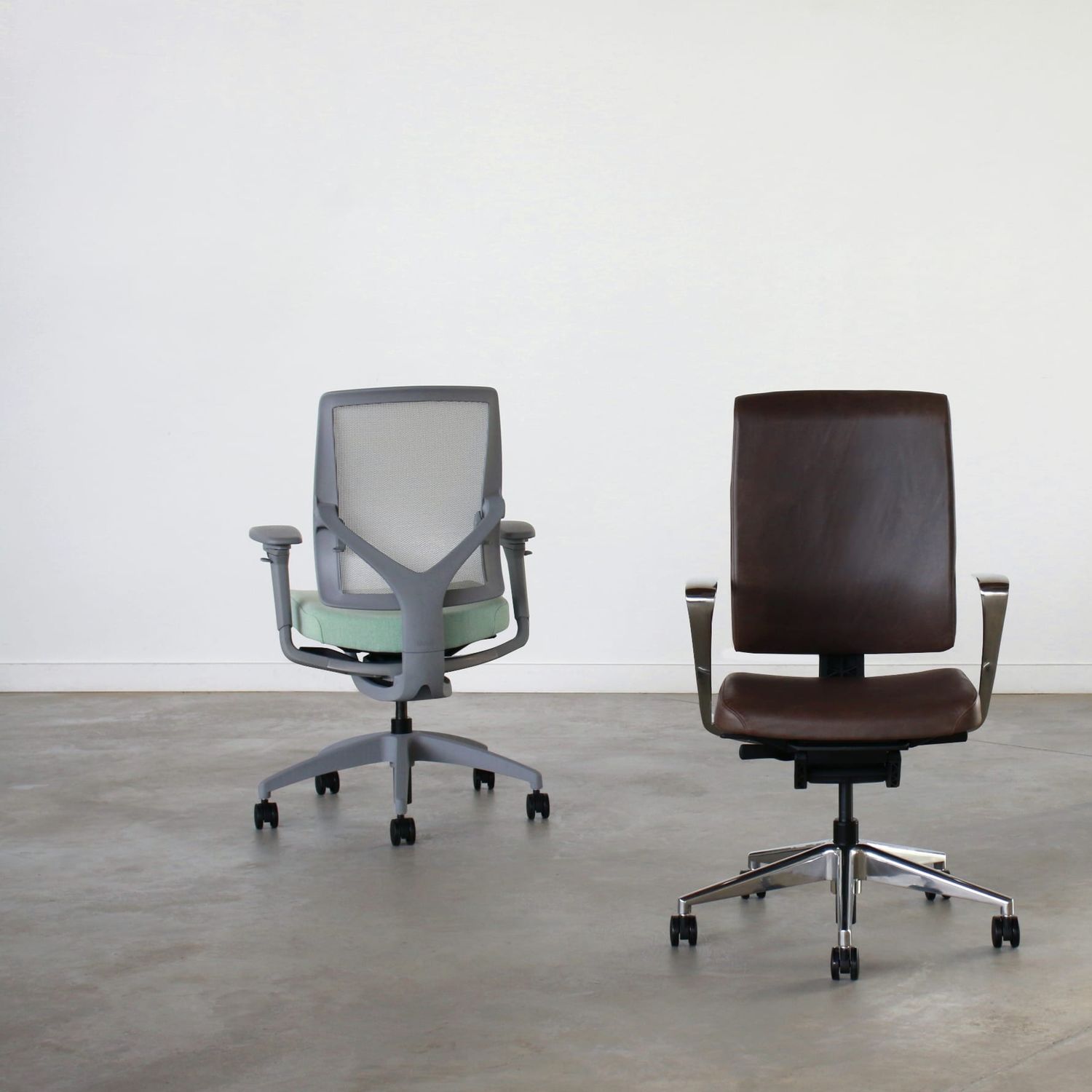 Contemporary office armchair - RELATE - Allsteel - fabric / leather ...