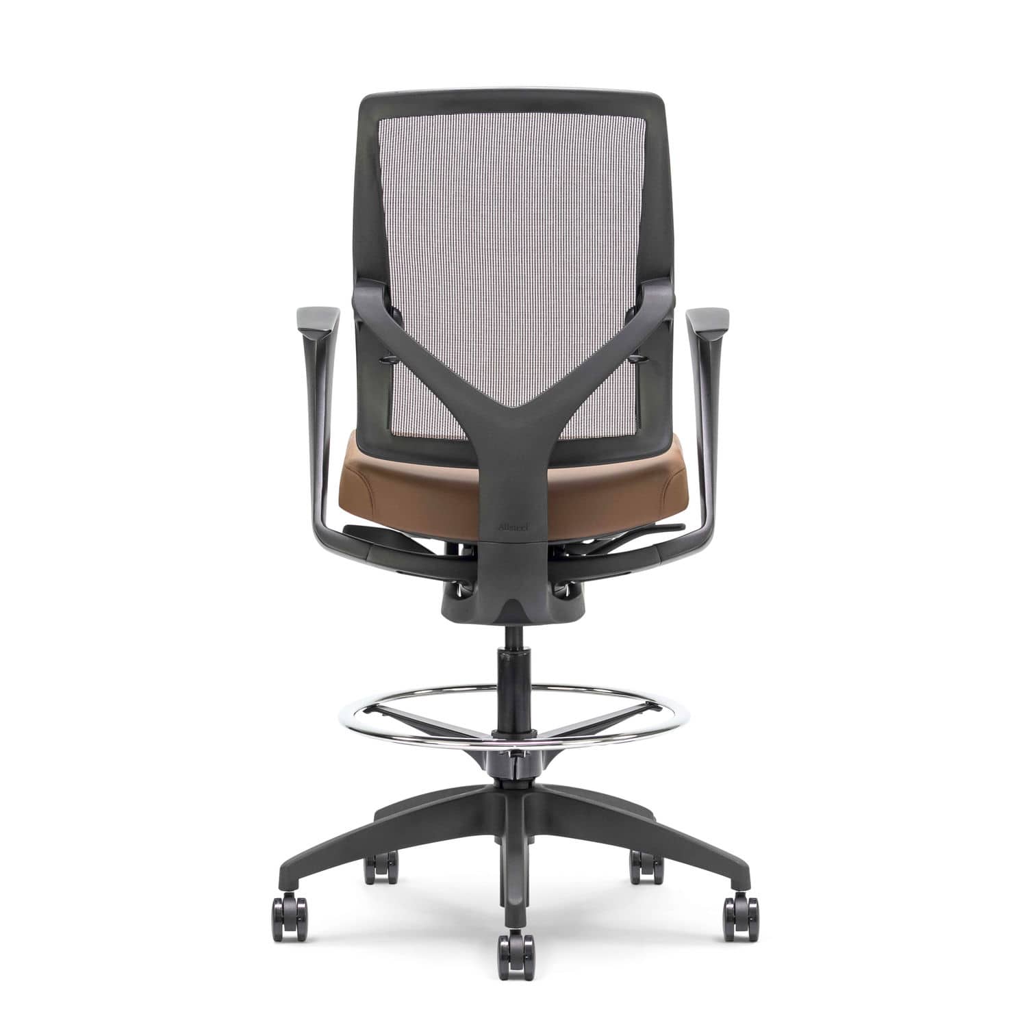 Contemporary task stool - RELATE - Allsteel - fabric / metal base / on ...