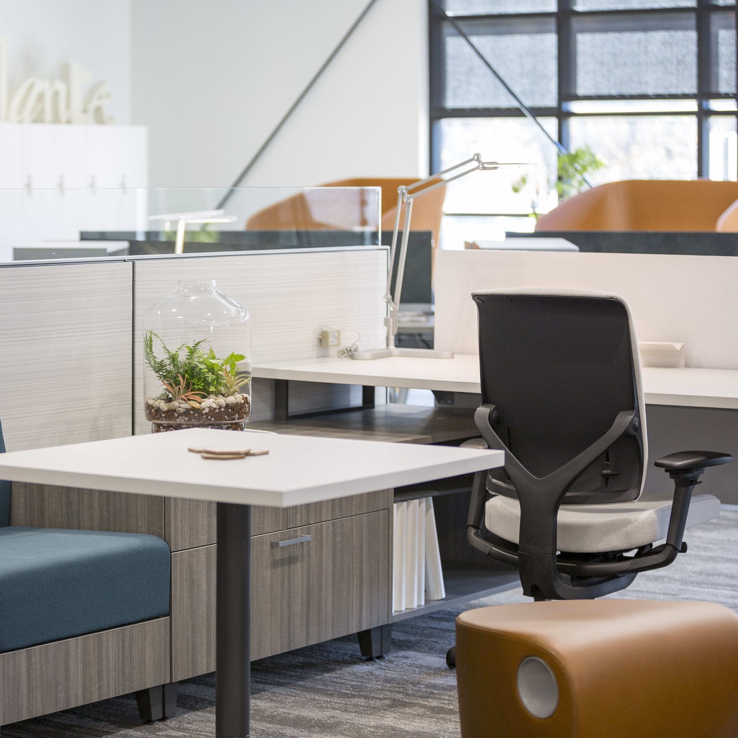 Workstation desk - INVOLVE - Allsteel - contemporary / laminate / square