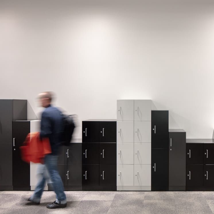 Wooden locker - ALIGN - Allsteel - for public buildings / for offices ...