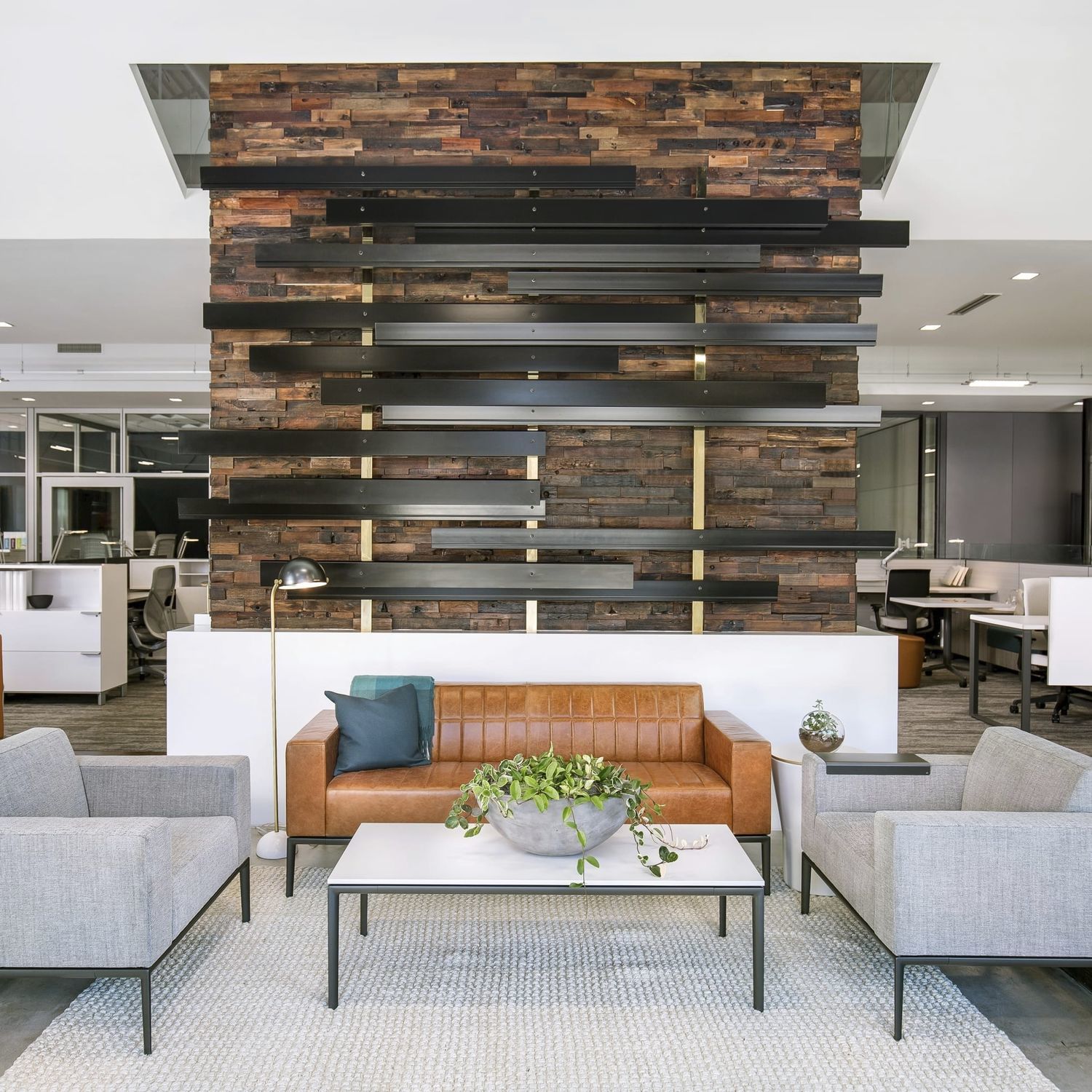 Contemporary side table - PARALLEL - Allsteel - aluminum / metal base ...