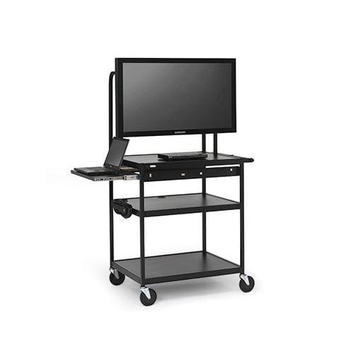 Multimedia trolley - FLAT PANEL - BRETFORD - commercial / metal