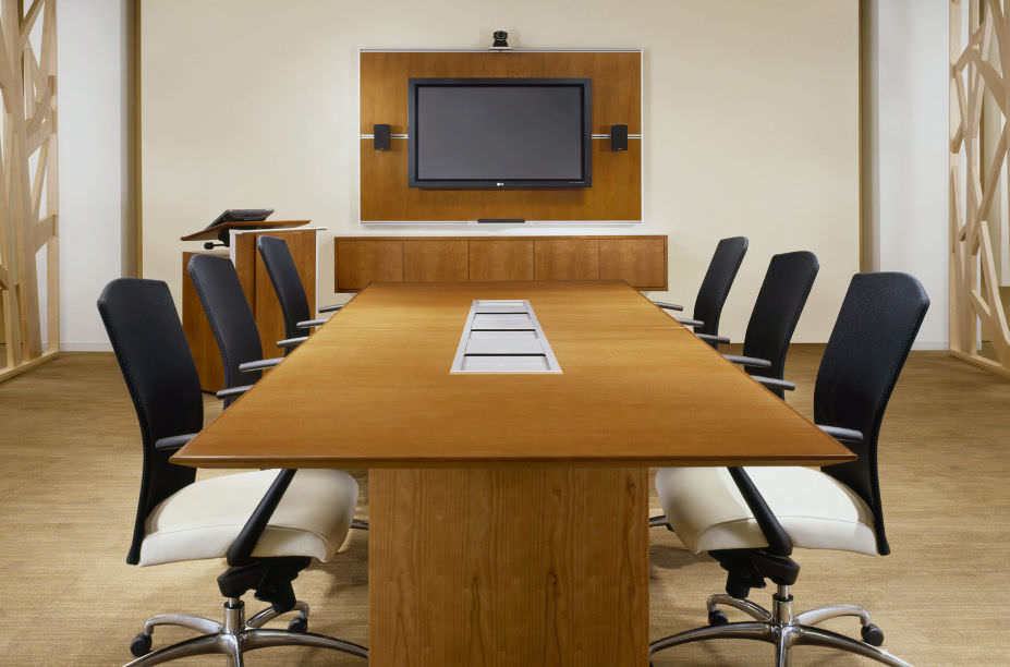 Contemporary conference table - CONVERGE - Gunlocke - wooden / oval ...