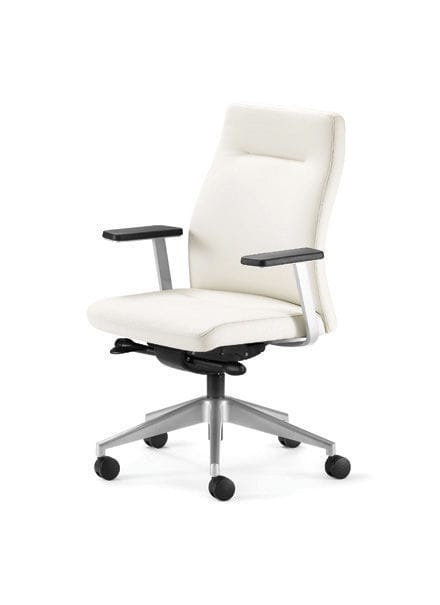 Contemporary office chair - OLLA - Gunlocke - leather / upholstered ...