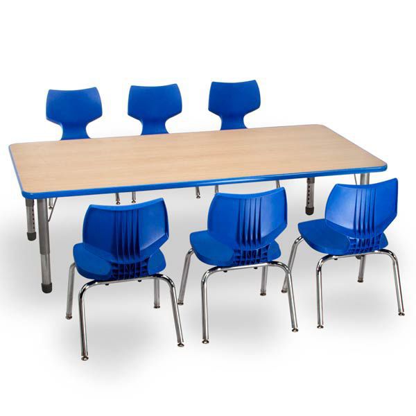 Contemporary work table - HUSKY - smith system - laminate / rectangular ...