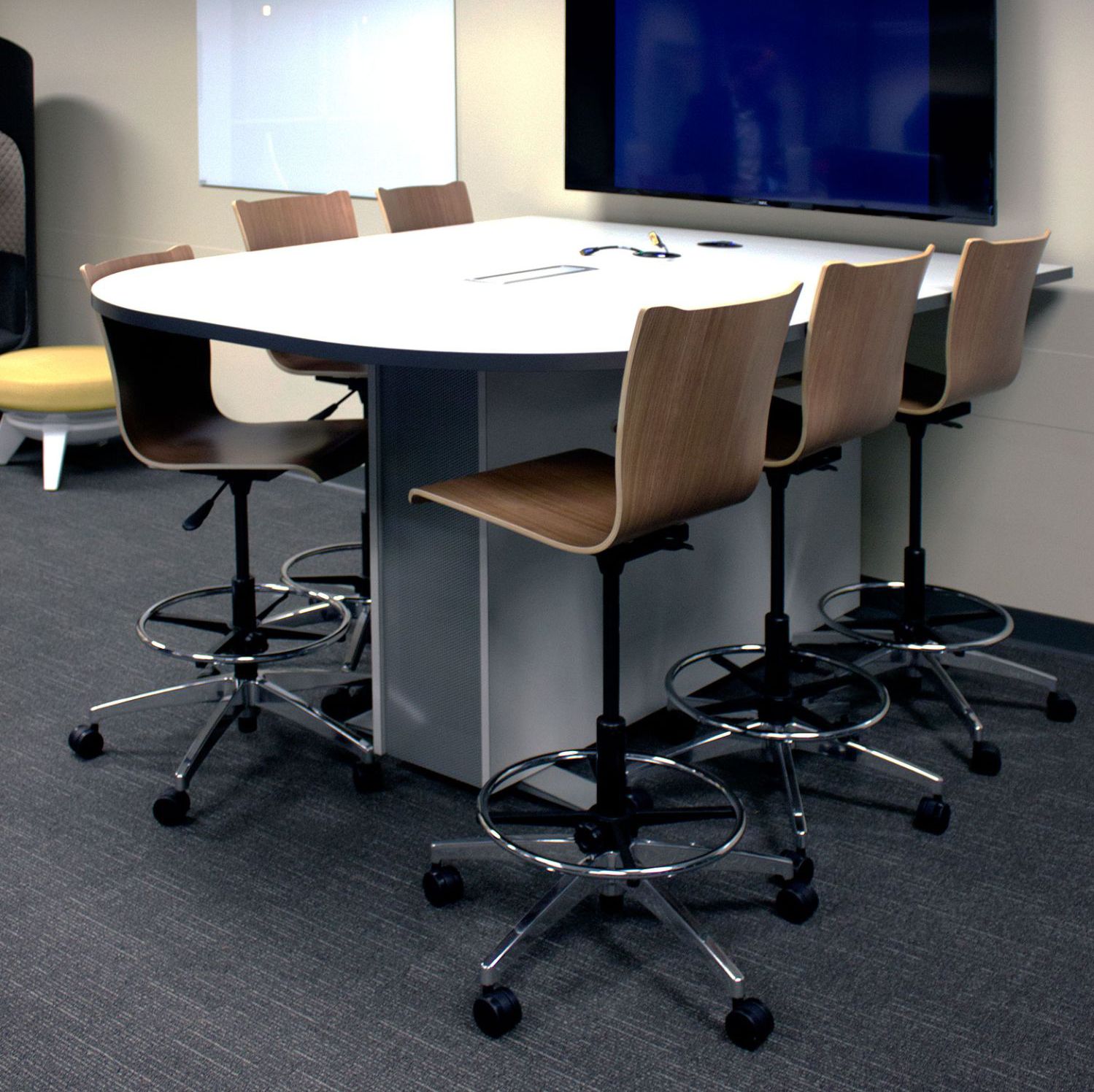 Contemporary office stool - APPLY - KI - plywood / laminate / polyethylene