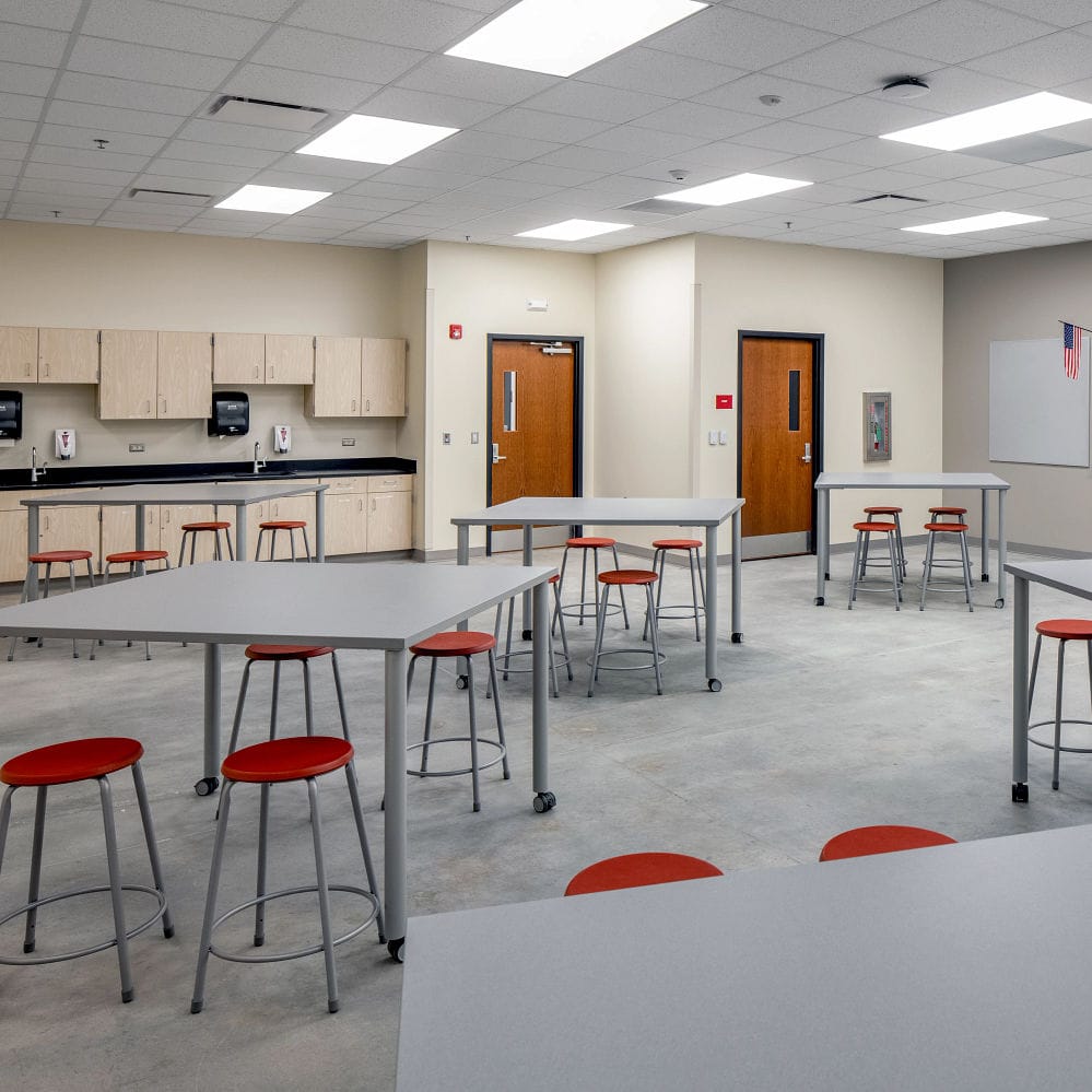 Contemporary work table - RUCKUS ACTIVITY - KI - laminate / steel base ...