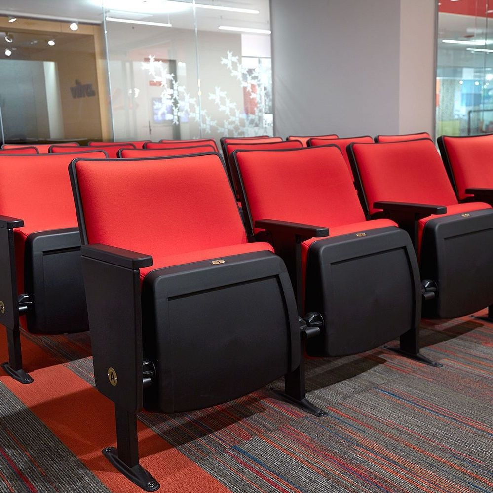 Contemporary auditorium seating - EXTOL - KI - fabric / plastic / laminate