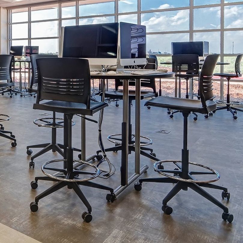 Contemporary table - BARRON - KI - steel / wire / steel base