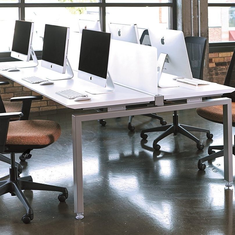 Desk mounted office divider - CONNECTION ZONE - KI - laminate / steel ...