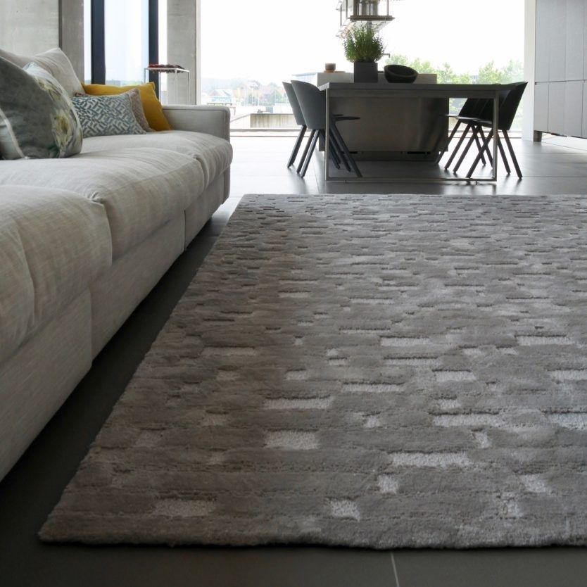 Contemporary rug - BRICKS - JOV - geometric / plaid / plain