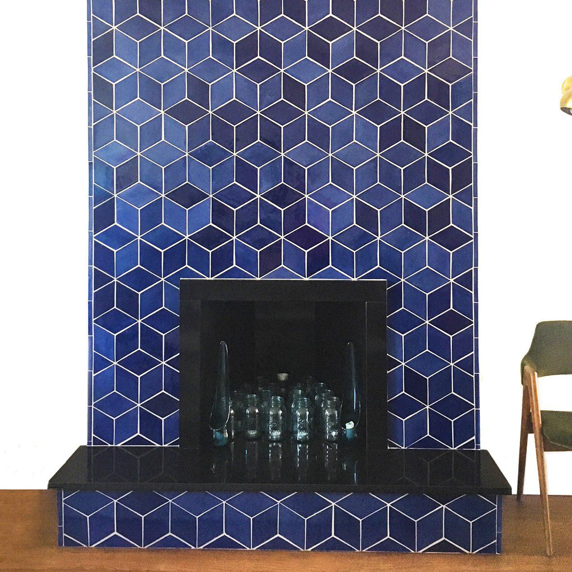 Indoor mosaic tile - LARGE DIAMONDS - Mercury Mosaics - wall / ceramic ...