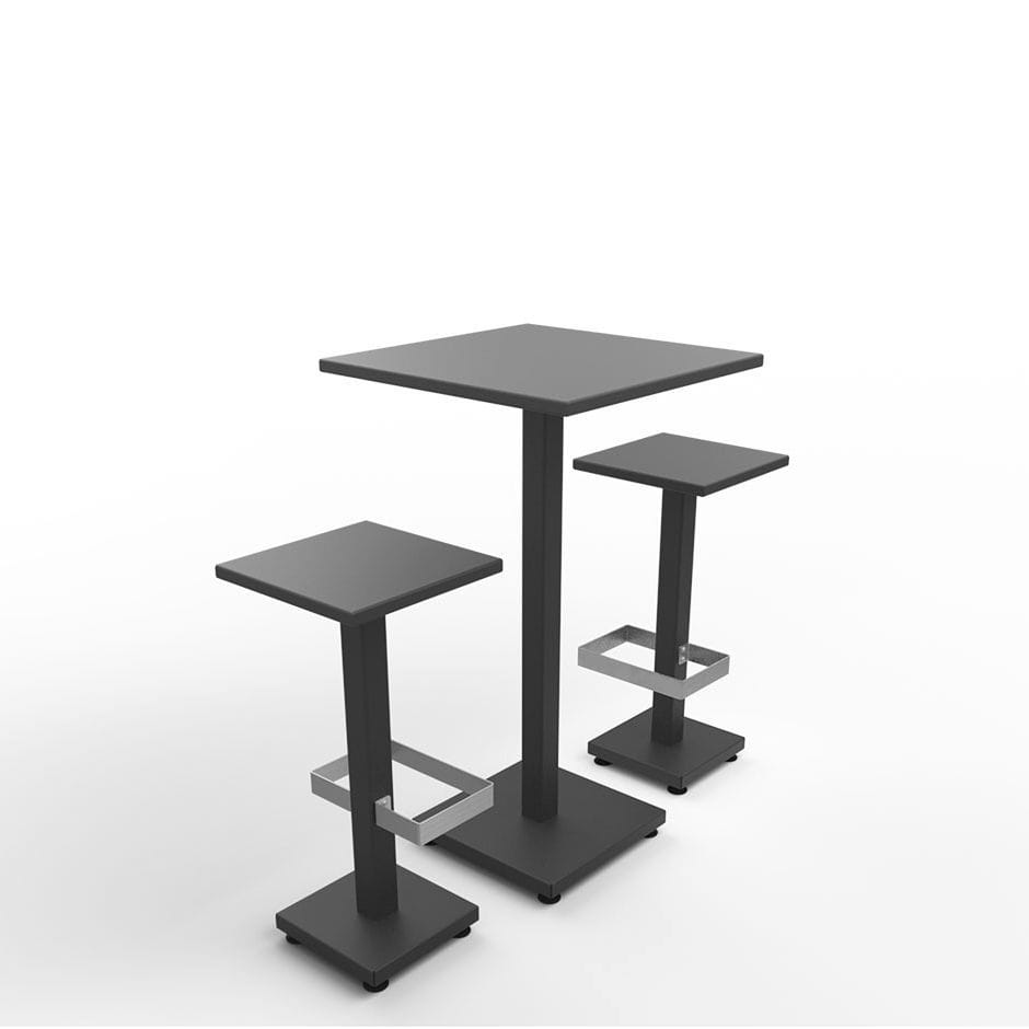 Contemporary high bar table - Brunch - GUYON - laminated MDF / metal ...