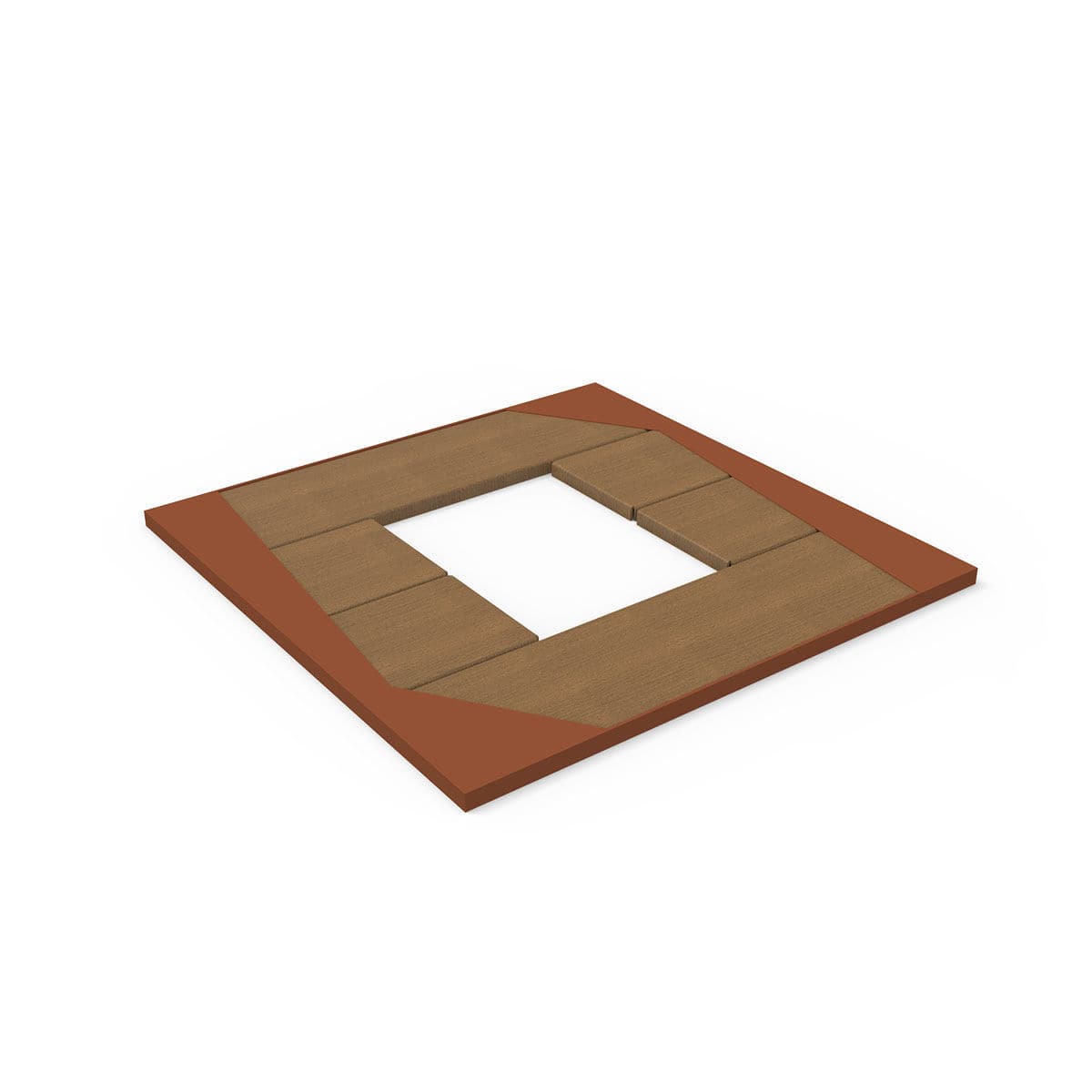 Square tree grate - Legna - GUYON - wooden / metal