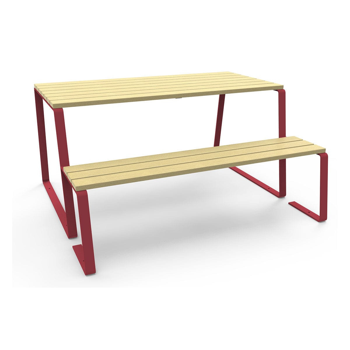 Contemporary table and bench set - FEEL - GUYON - traditional / wooden ...