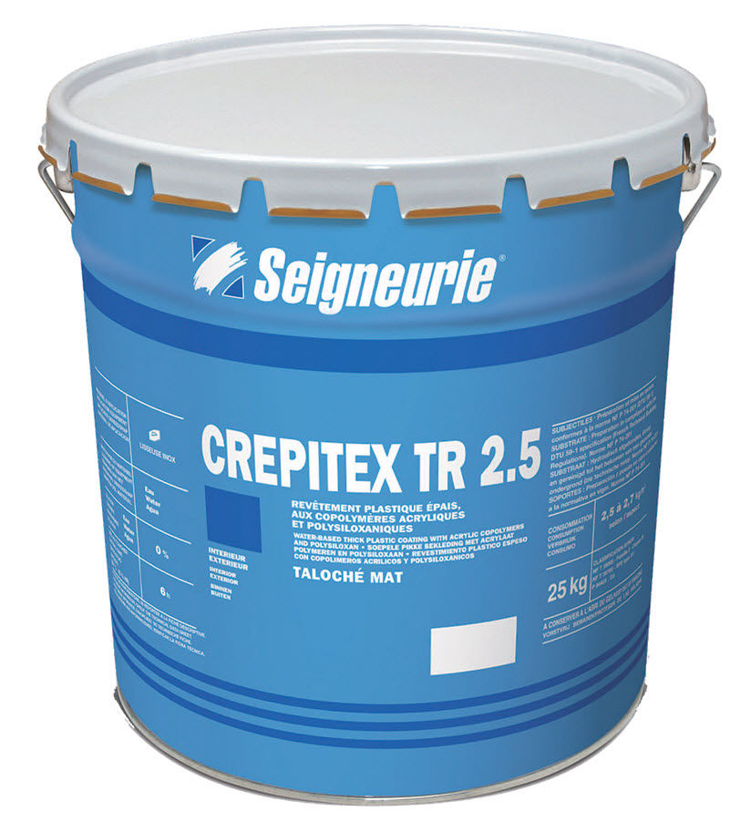 Cladding coating - CREPITEX TR 2.5 - Seigneurie - facade / plastic ...