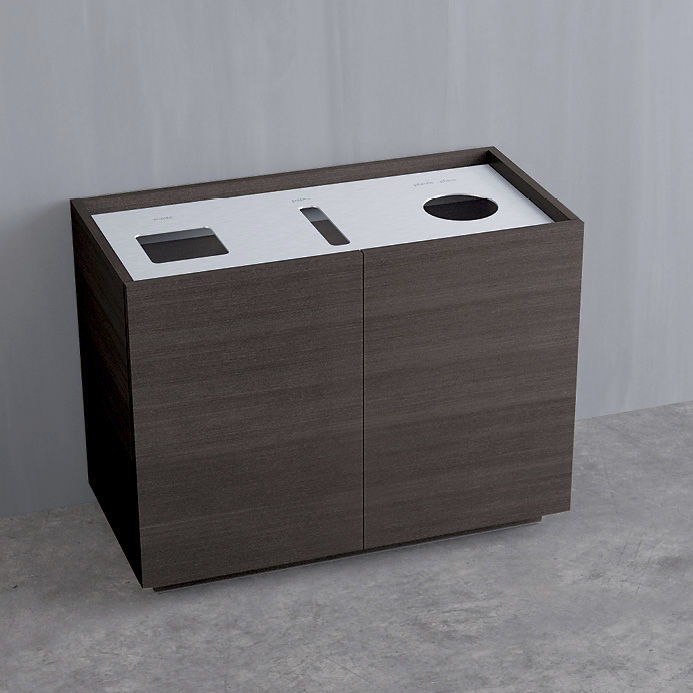 Office trash bin enclosure - RECYCLE CENTER - Nucraft