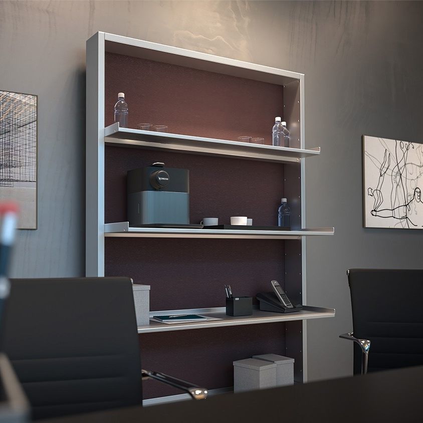 Free-standing storage cabinet - QADRO - ICF - for office / contract ...