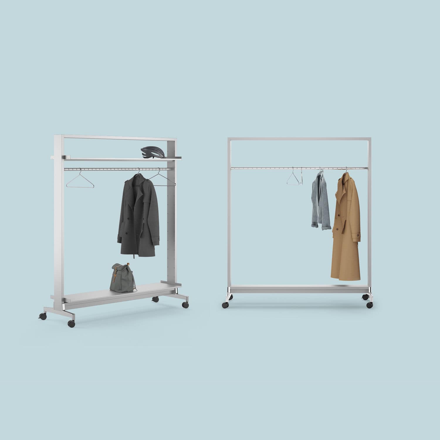 Aluminum profile coat hanger - QADRO - ICF