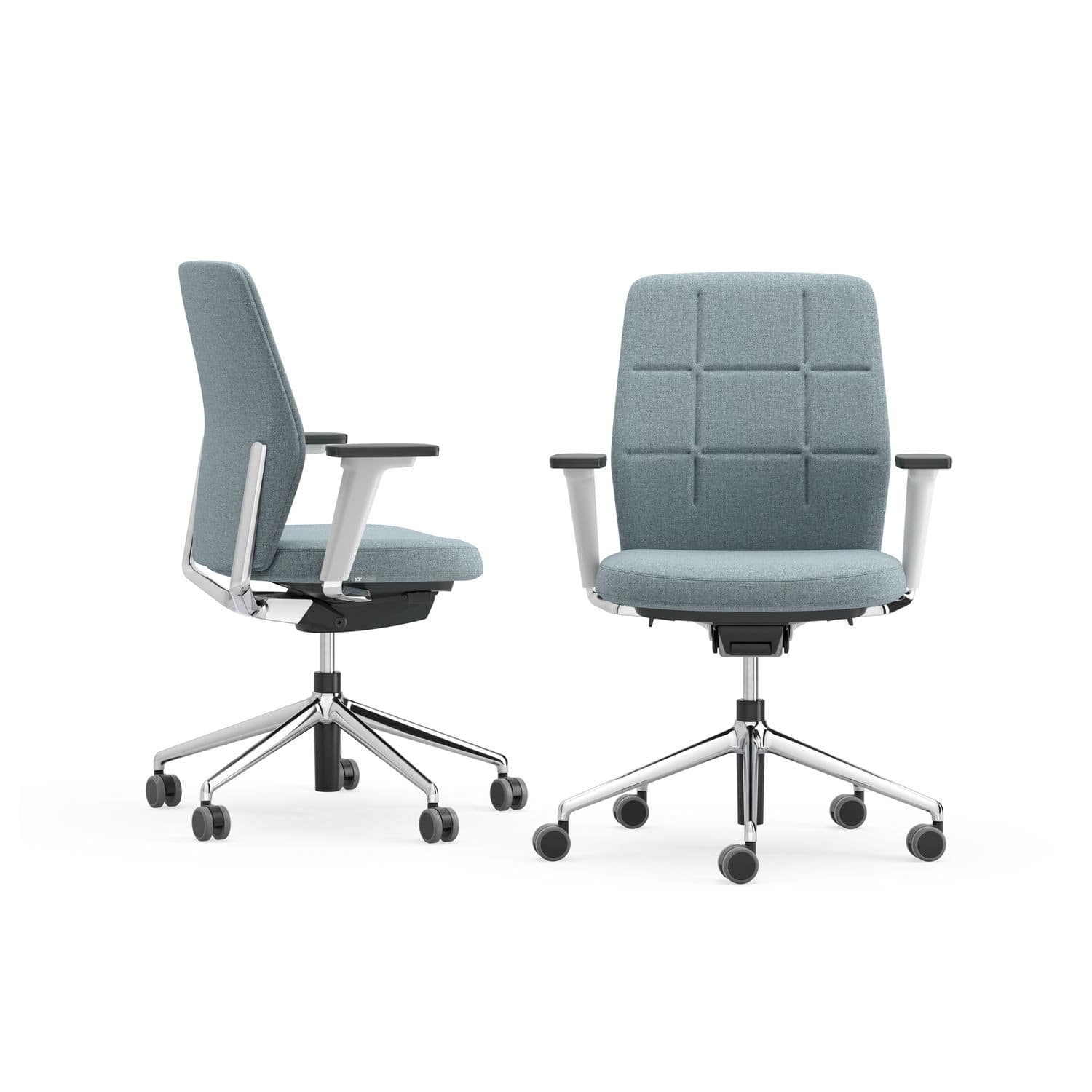 Contemporary office chair - DUOPAD - ICF - indoor / fabric / leather