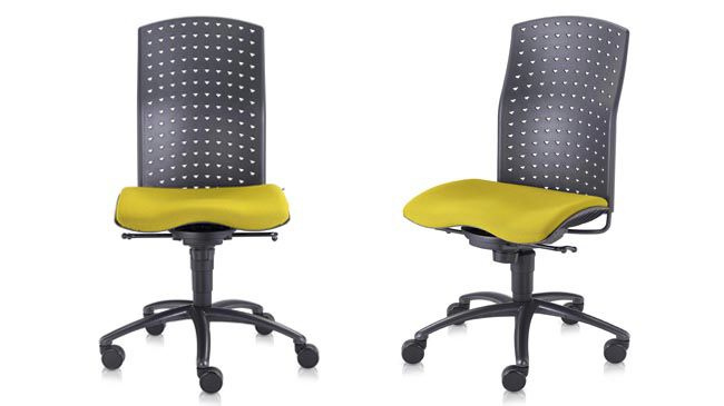 Contemporary office chair - REALITY - SITAG - fabric / star base ...