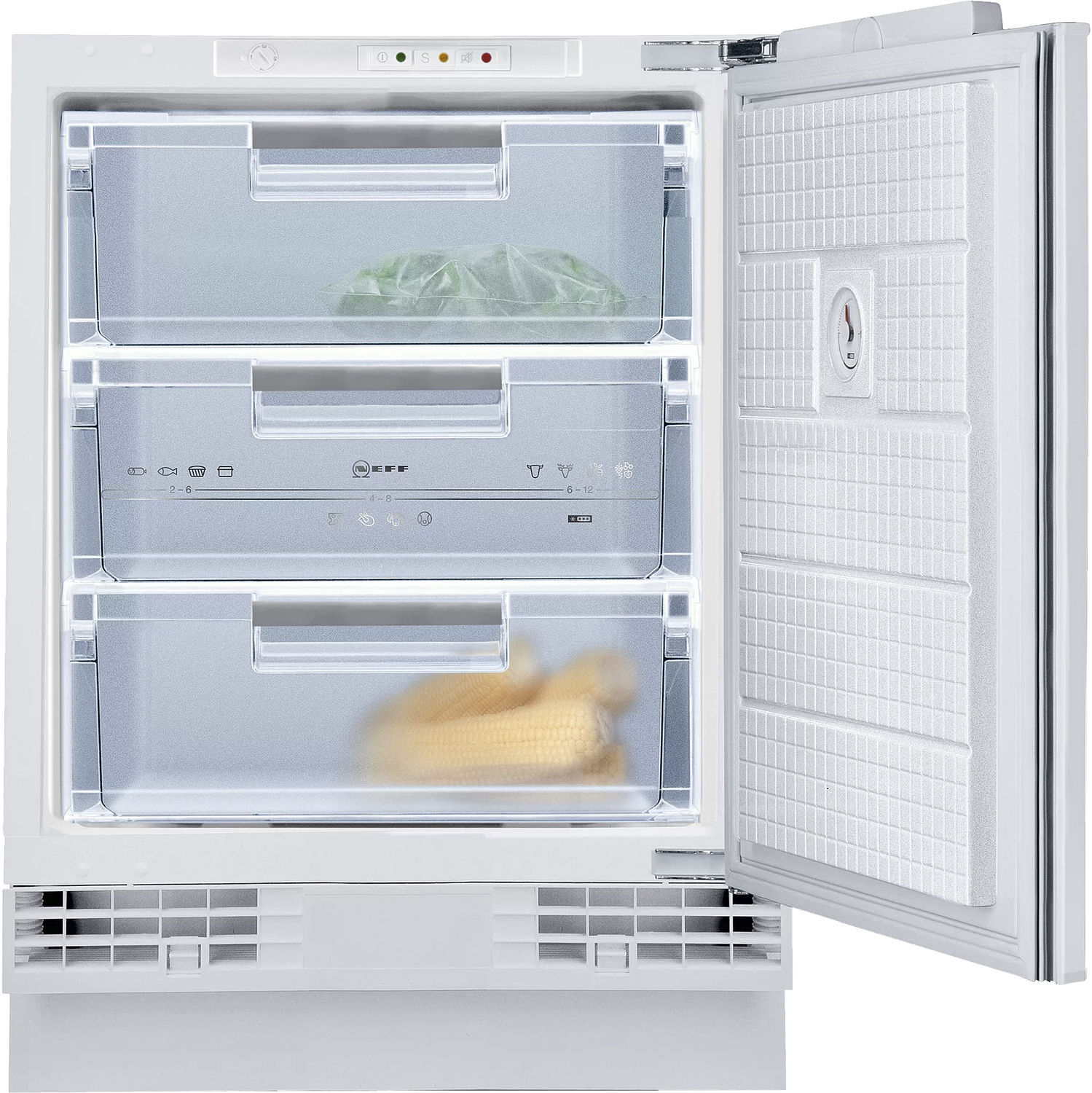 Upright freezer - G4344XFF0G - NEFF - undercounter / white / built-in