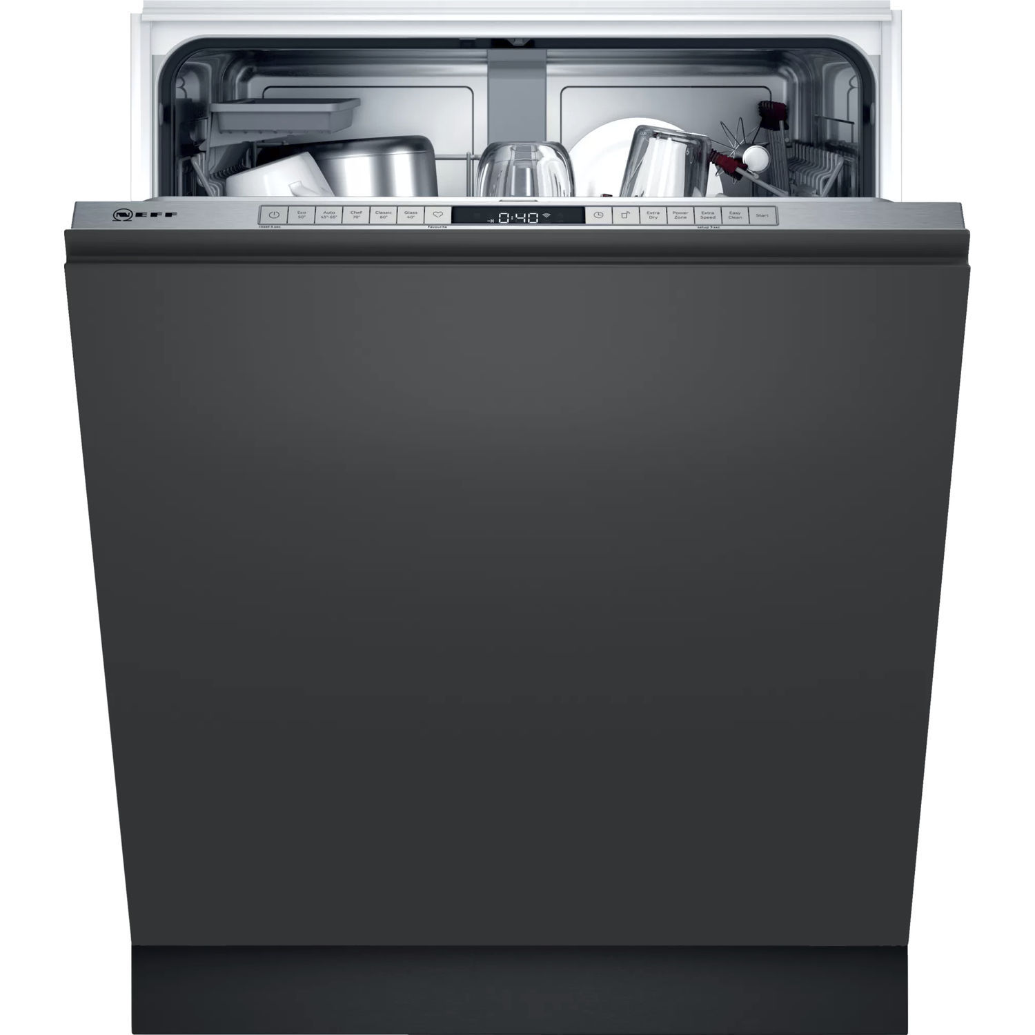 Front-loading dishwasher - S155HAX27G - NEFF - home / built-in ...