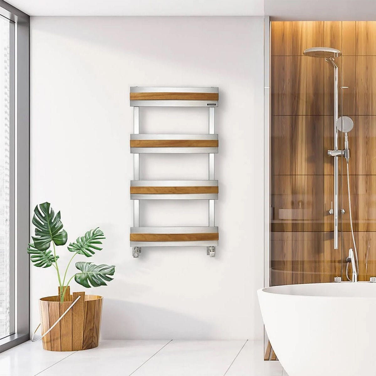 Hot water towel radiator - Hera - HAMMAM DESIGN RADIATOR - electric / 0 ...
