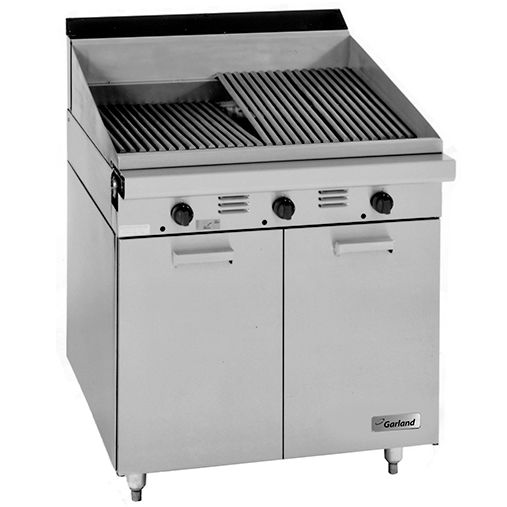 Gas grill - MST34B - Garland - floor-mounted / commercial