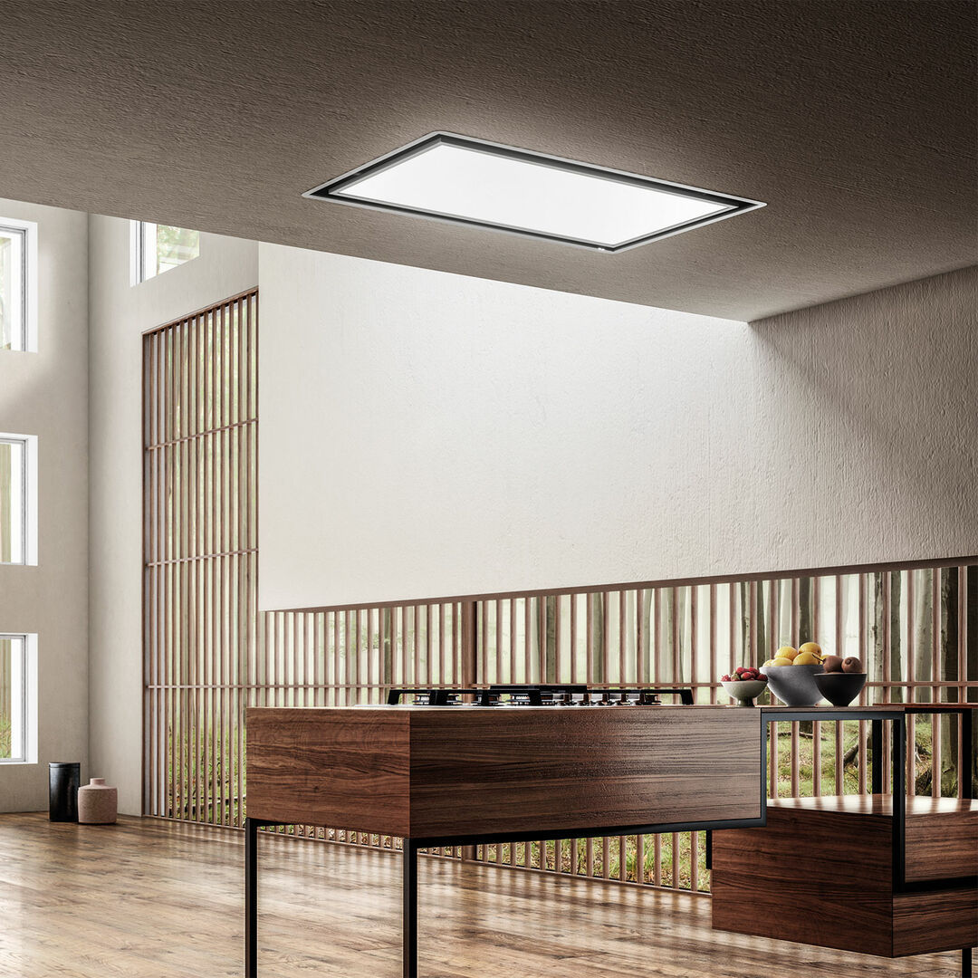 Ceiling-mounted range hood - SKYDOME - Elica - ducted / low-noise ...