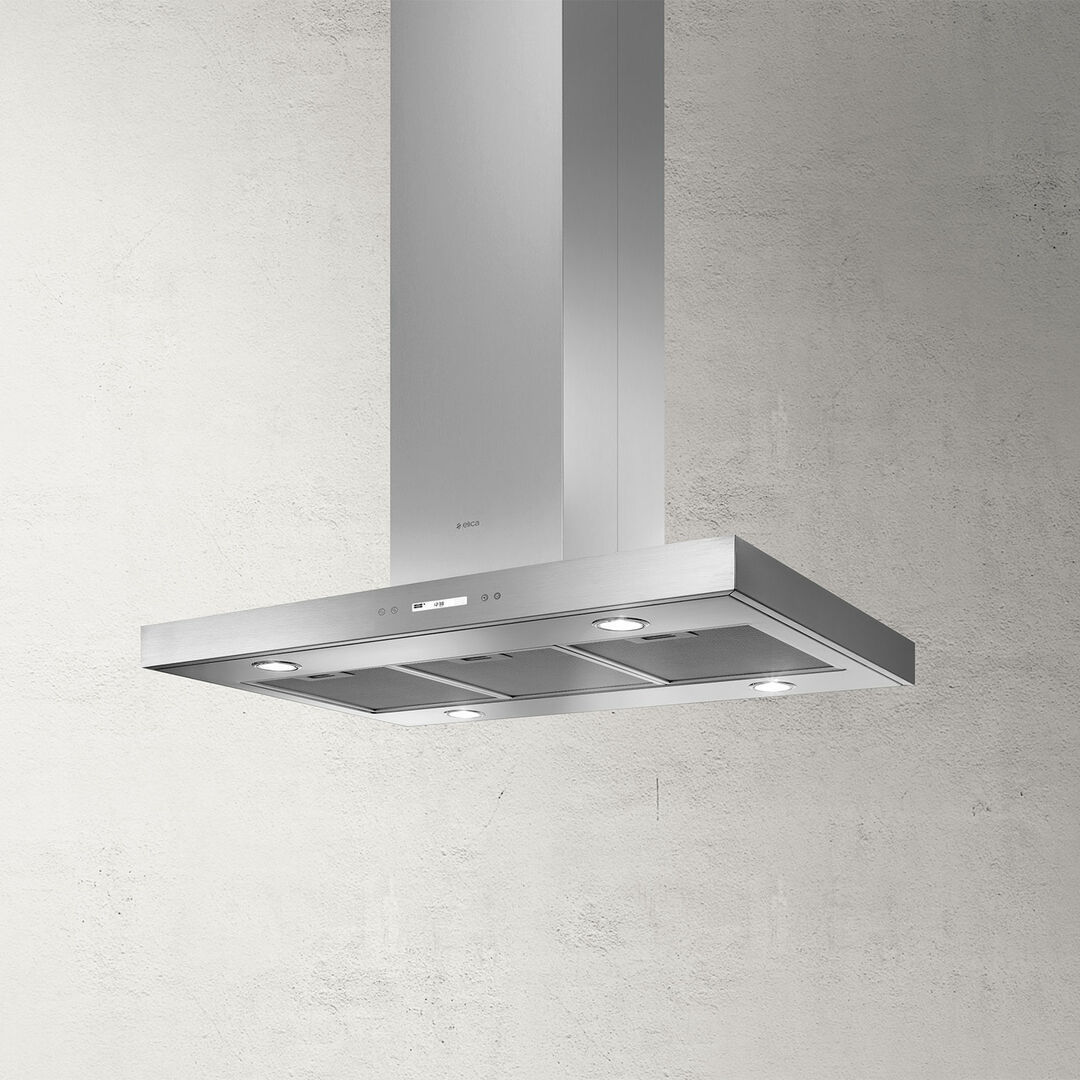 Island range hood - SPOT PLUS - Elica - ducted / with built-in lighting ...