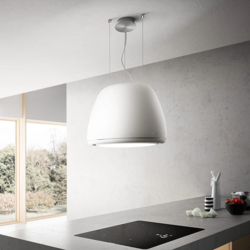 Ceiling-mounted range hood - ÈDITH - Elica - ducted / class A / black