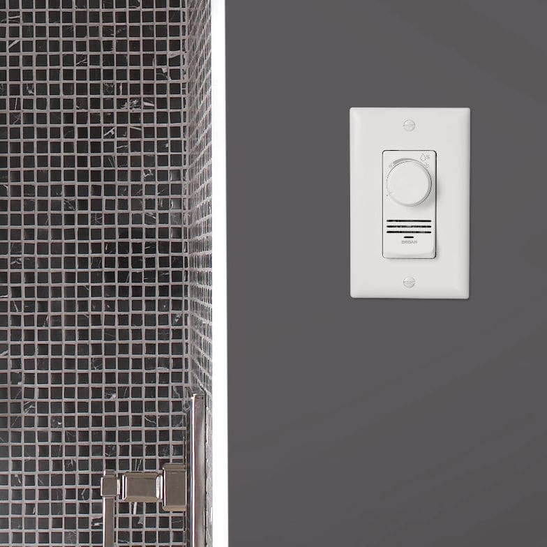 Ventilation switch - DD500W - BROAN - rotary / recessed / contemporary